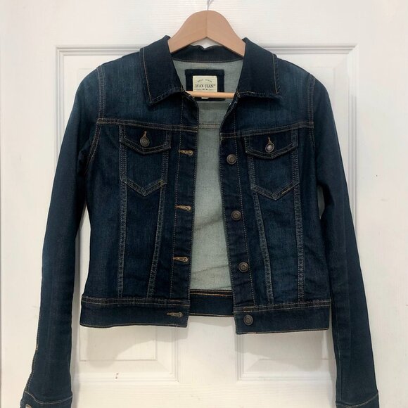 Wax Jean | Jackets & Coats | Wax Jean Denim Jacket Dark Blue | Poshmark